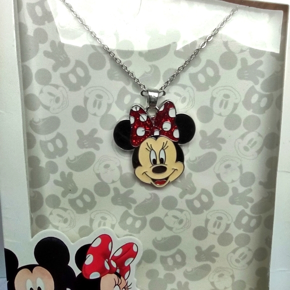 Disney | Jewelry | 8 For 3 Minnie Mouse Charm Necklace | Poshmark
